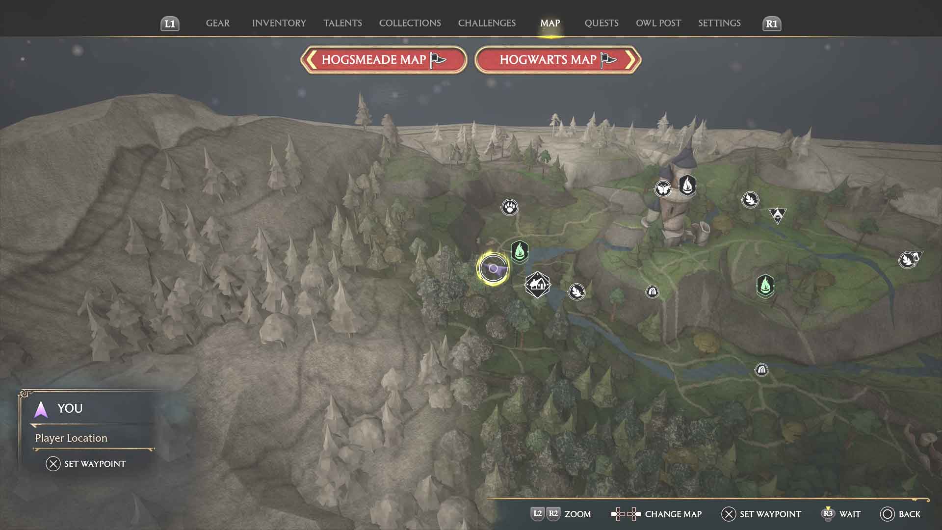 Pitt-upon-Ford: All Chests, Field Guides, Demiguise Statues