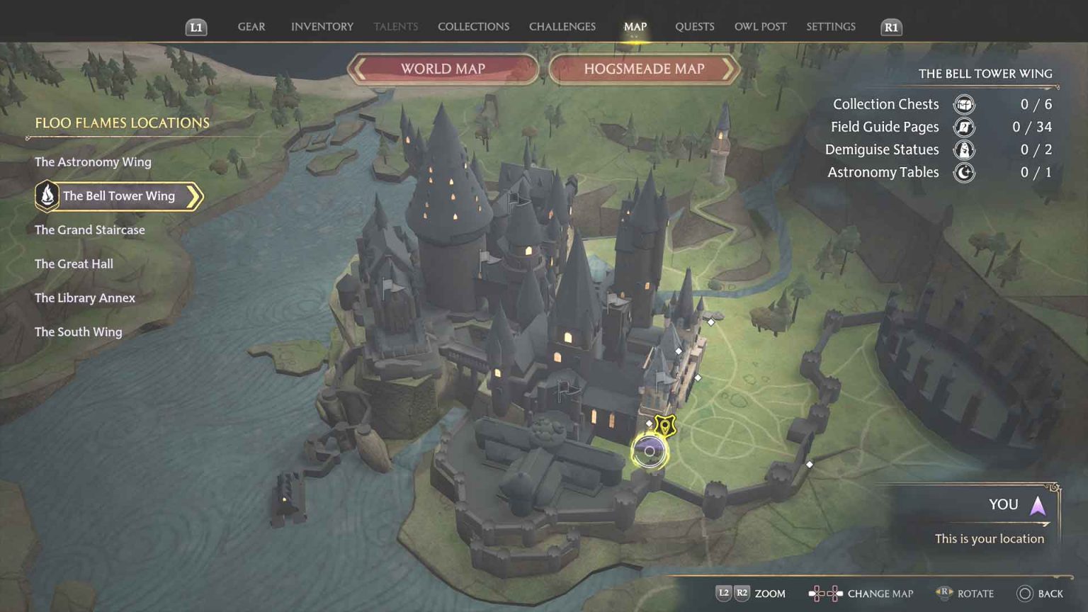 Where to Find All Bell Tower Wing Field Guide Pages Hogwarts Legacy