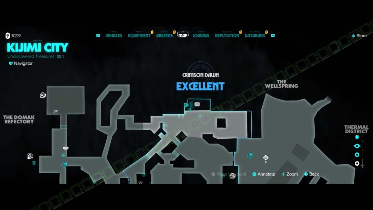 Crimson Dawn Vault – Kijimi City – map – Star Wars Outlaws 2024 ...