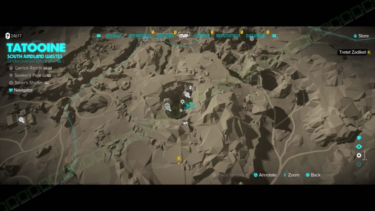 Discover 13 Treasures at South Jundland Wastes Tatooine!