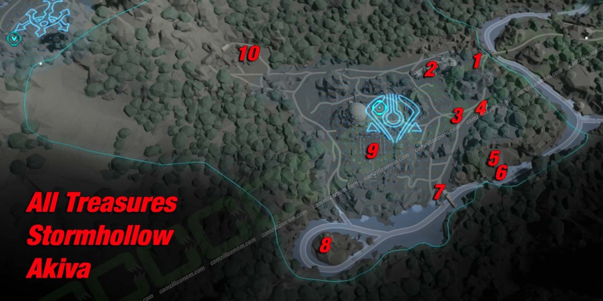 The Division 2 Federal Triangle Collectibles Overview Map