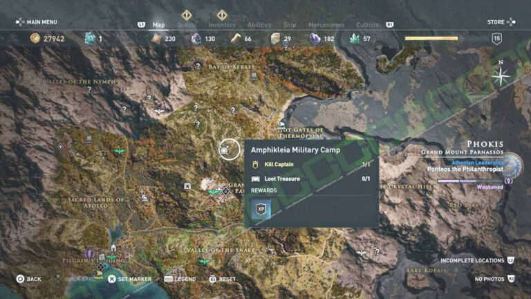 AC Odyssey: Phokis Loot Treasure and Ancient Tablets Guide