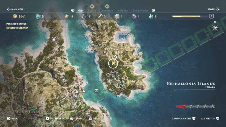 All Loot Treasure Locations Kephallonia Islands