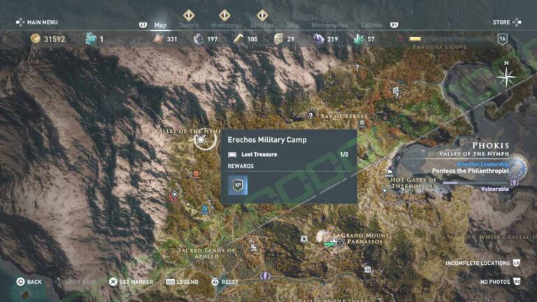AC Odyssey: Phokis Loot Treasure and Ancient Tablets Guide