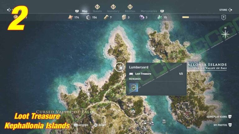 Loot-Treasure-2—map—Lumberyard—Coast-of-Koliadai—Kephallonia-Islands ...