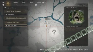 Letter At the Shrine – start – map – Strongbox with Wheels – Scattered ...