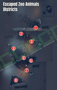 All Escaped Zoo Animals – Overview Map – LEGO Batman Legacy of the Dark ...
