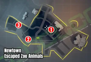 All Escaped Zoo Animals in the Newtown District – Overview Map – LEGO ...