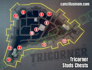 All Unnamed Studs Chests in the Tricorner district – Overview Map ...